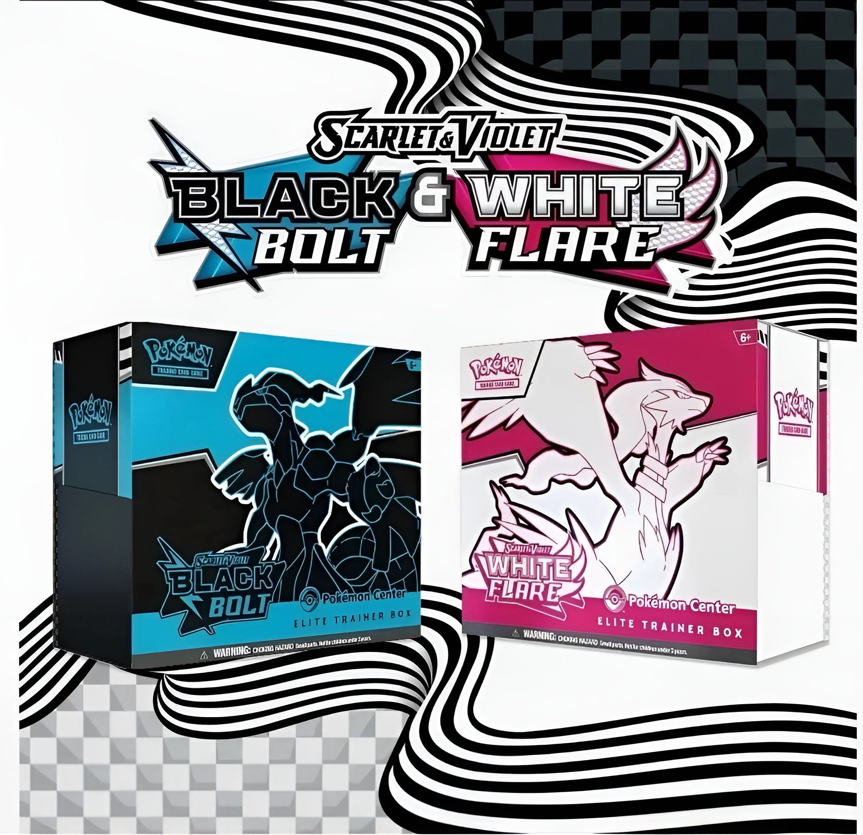 Pokémon Elite trainer box SET - S/V: Black Blot & White Flare – ComX
